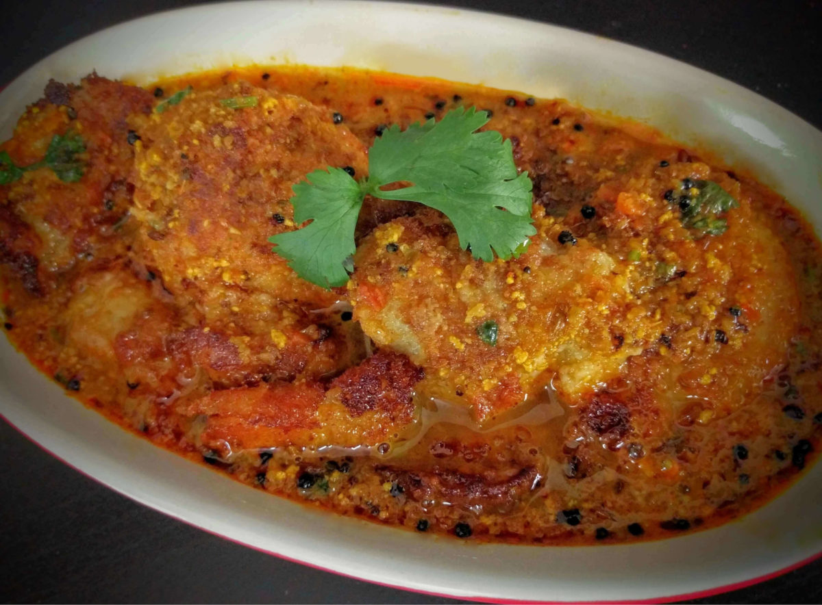 Achari Arbi Recipe | Spicy Taro Root Curry