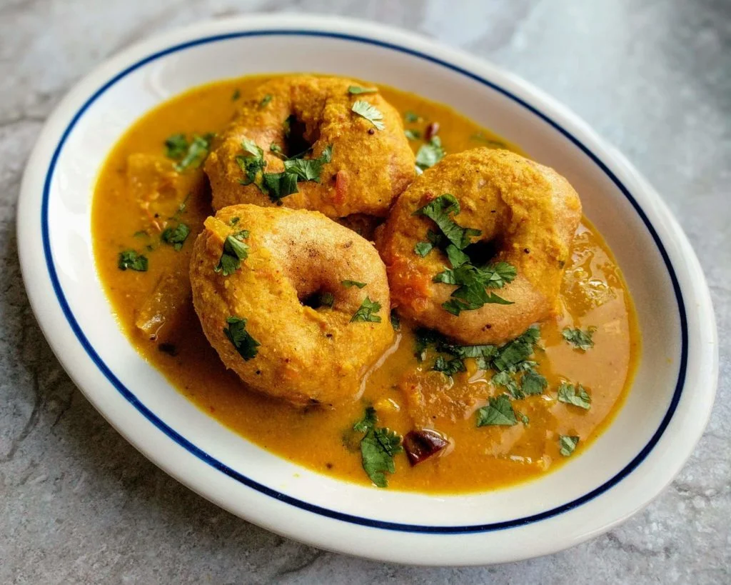 Medu Vada Recipe | Sambar Vada - VegeCravings