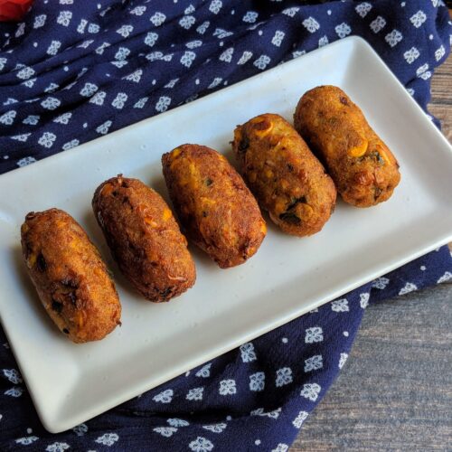 Corn Cutlet Recipe | Corn Kebab | Corn & Potato Cutlets