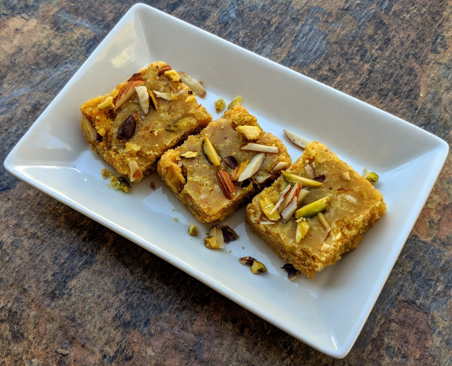 Besan Mawa Barfi Recipe | Besan Khoya Burfi - Vegecraving