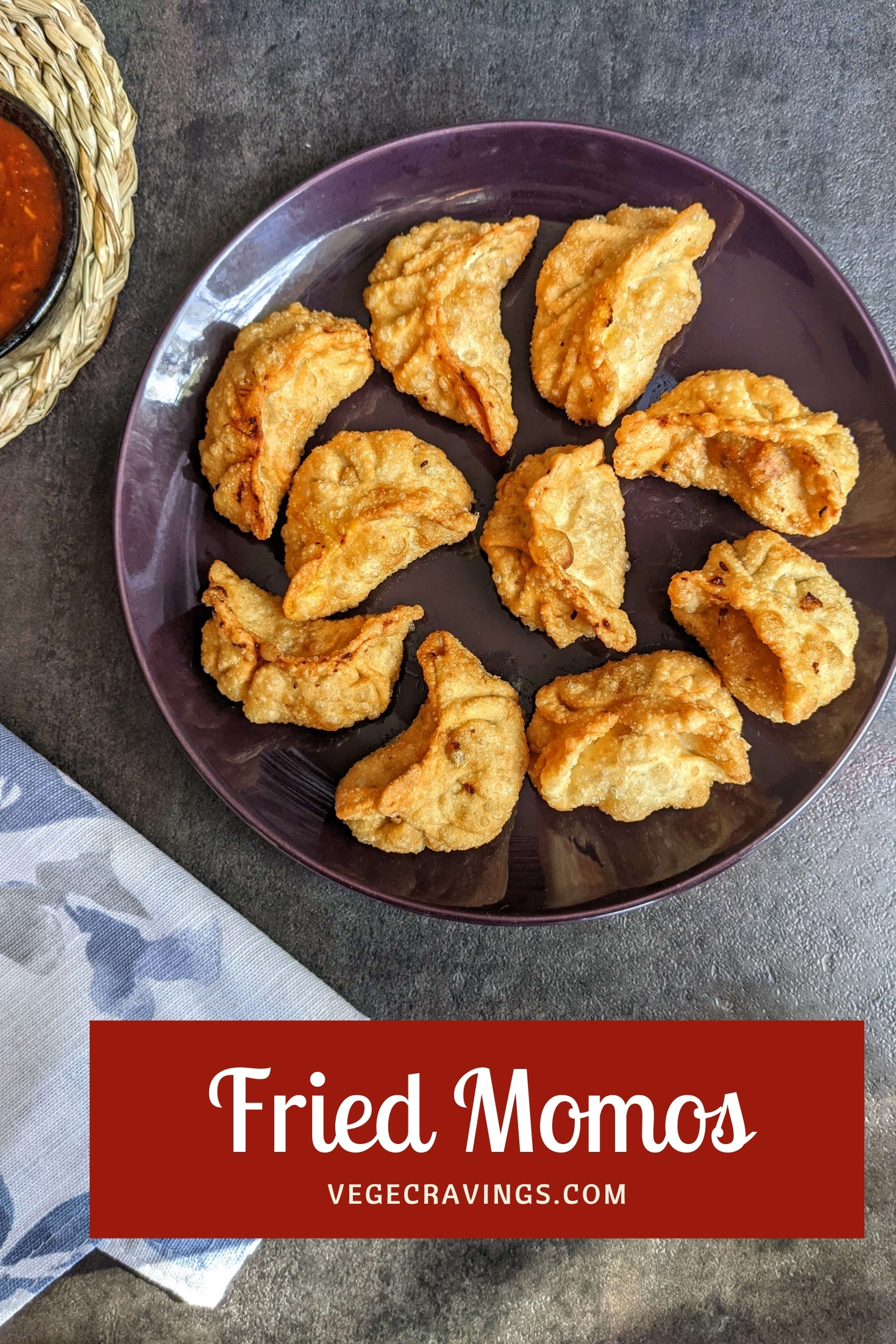 Veg Fried Momos Recipe - VegeCravings