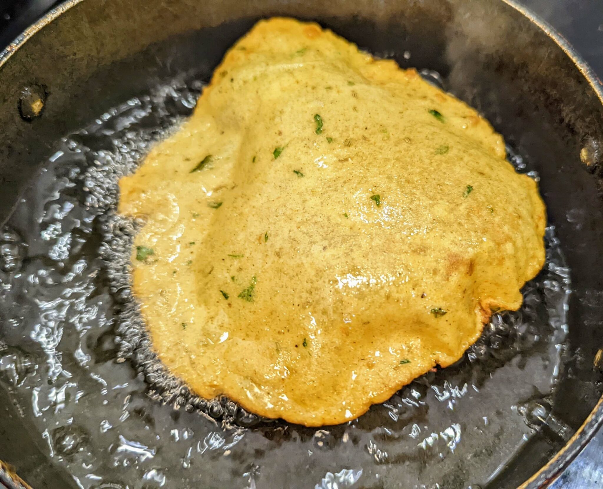 Moong Methi Masala Poori Recipe | Methi Dal Poori - VegeCravings